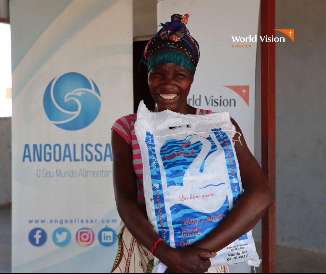 Angoalissar Colabora com a World Vision Angola para doar 9 Toneladas de ...